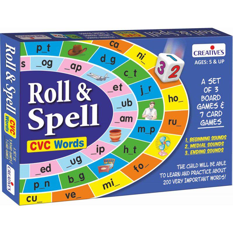 Creatives - Roll And Spell Game (learn to read and spell over 200 word