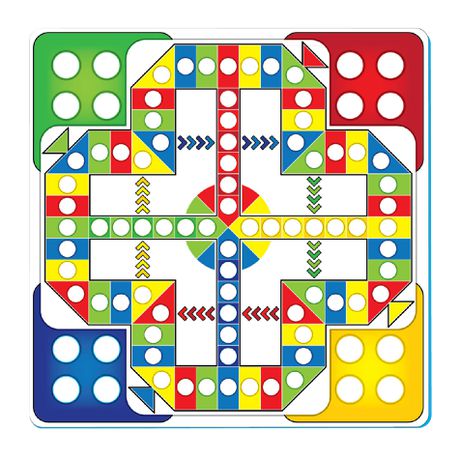 Large Ludo Game - Roll-Up Playmat