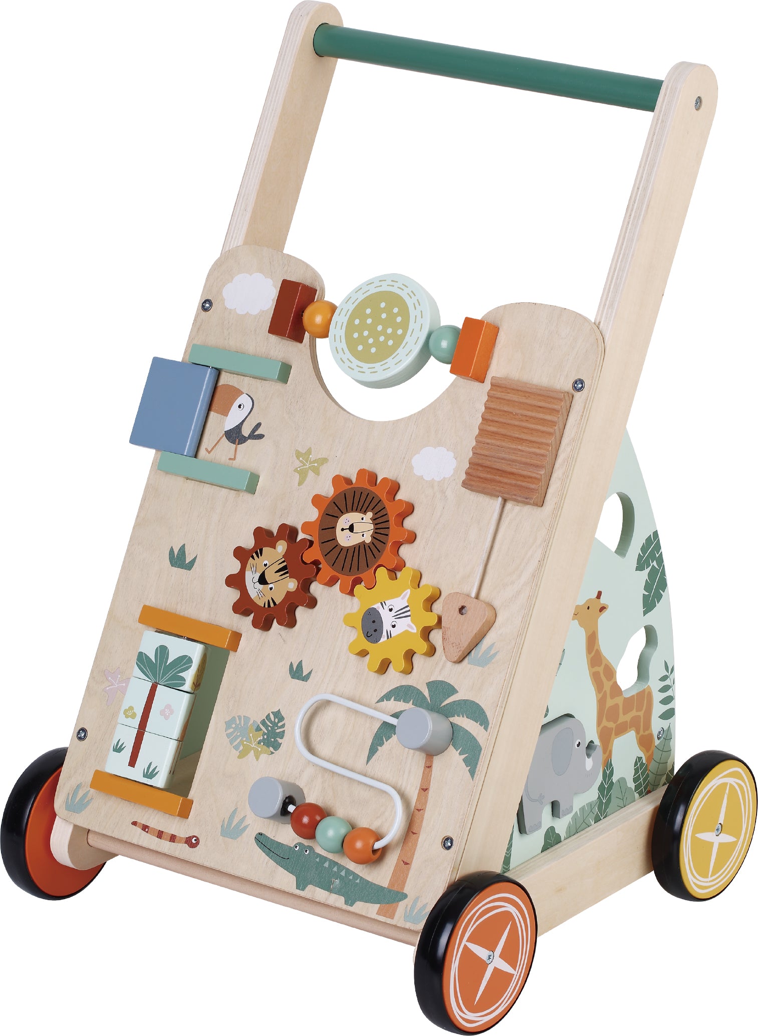 Zookabee Wooden Baby Activity Walker Multi Busy Boards