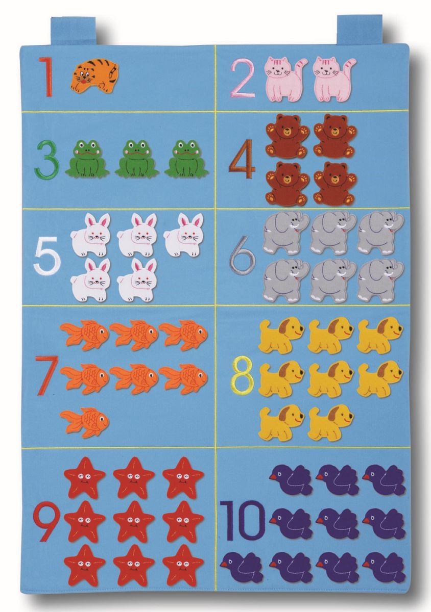 Learn to Count Wall Hanging Chart (50X70cm) (Sort, count and match)