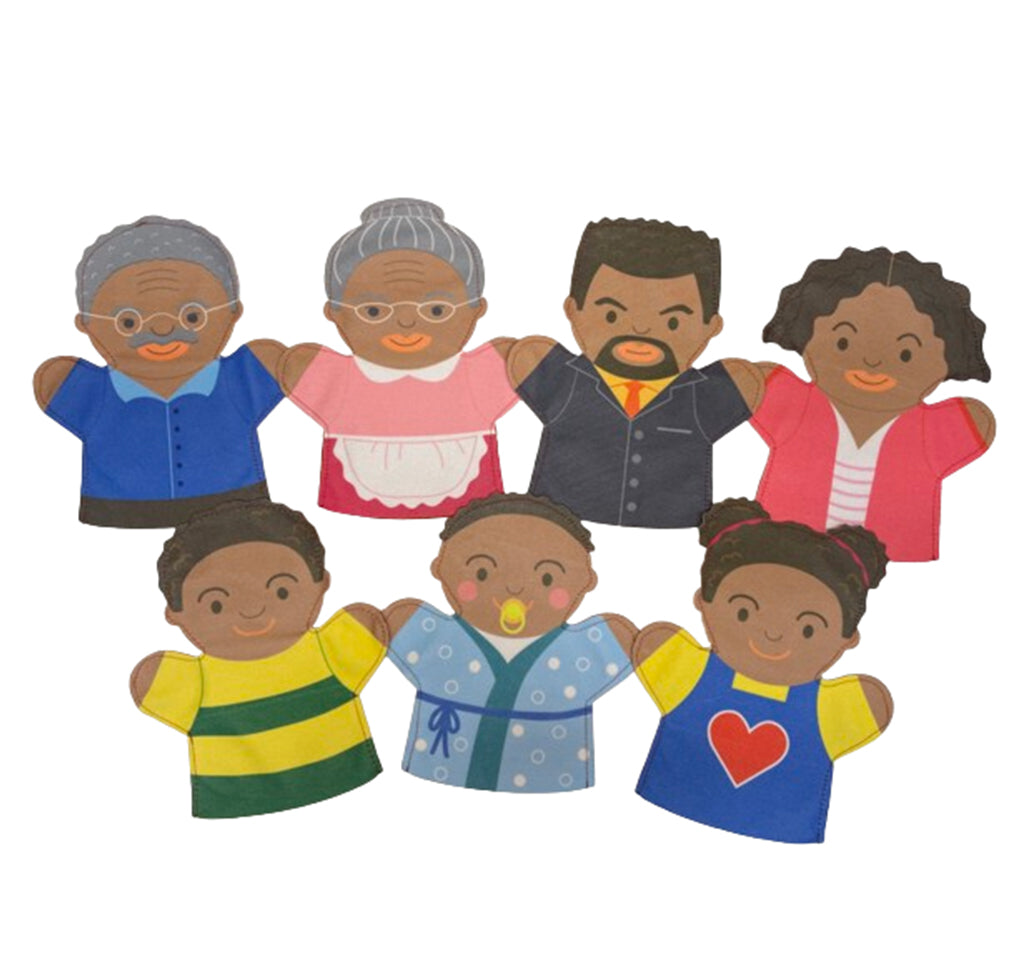 African Family Hand Puppet Set