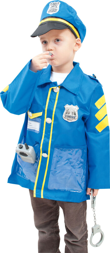 Policeman-Police Officer Costume Set with Accessories - Deluxe - Light