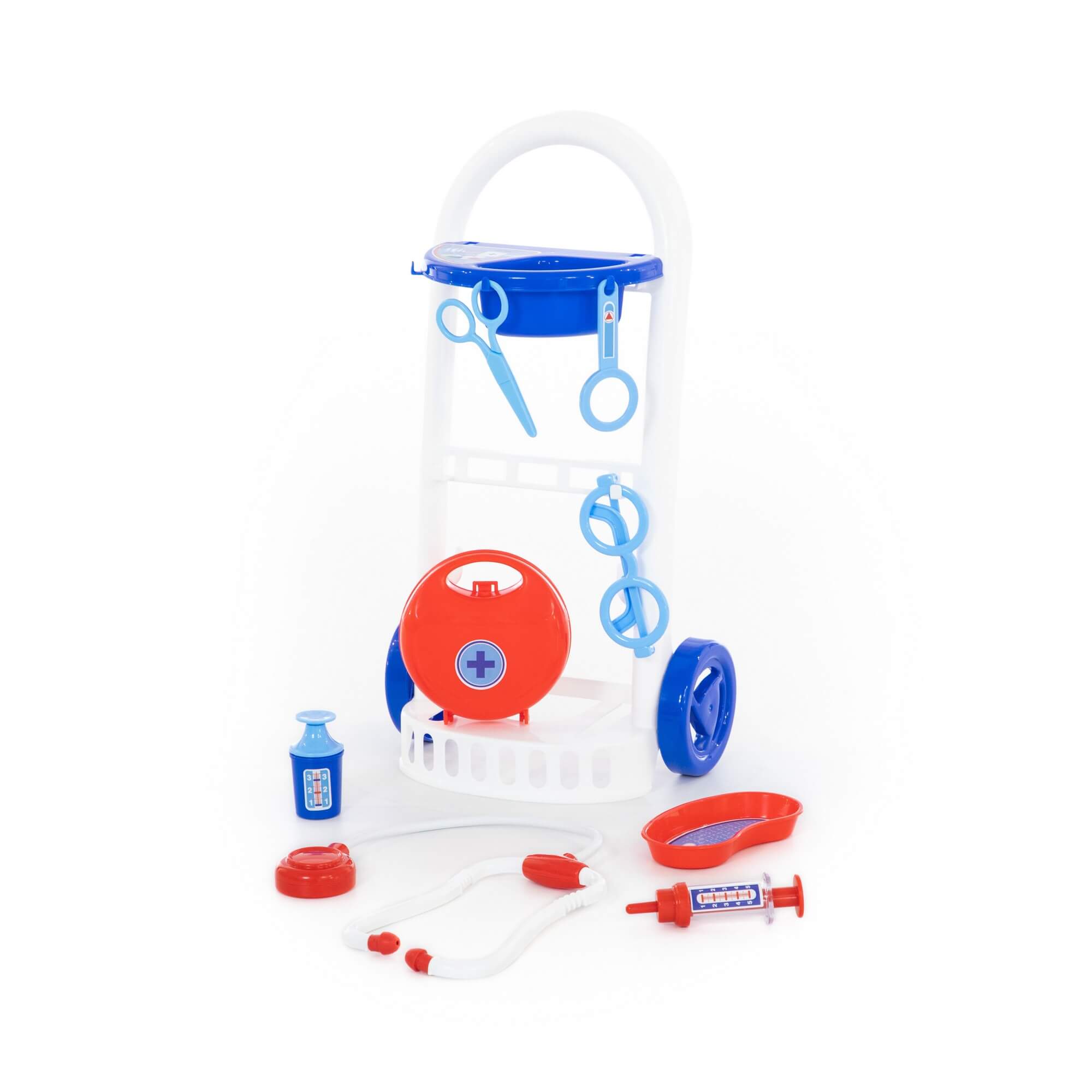 Polesie Medical Doctor Play Set on Trolley 8 Piece