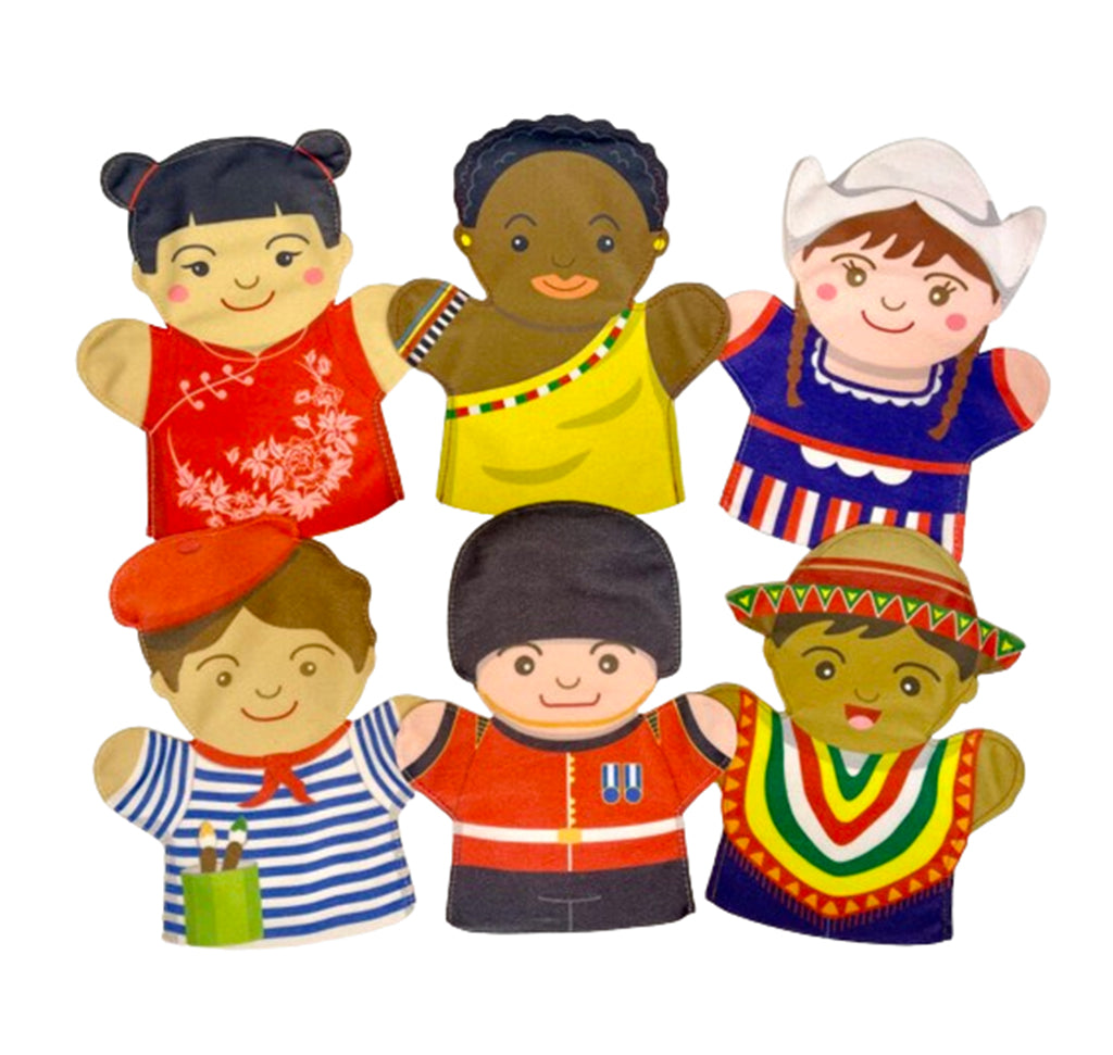 People Of The World Hand Puppet Set