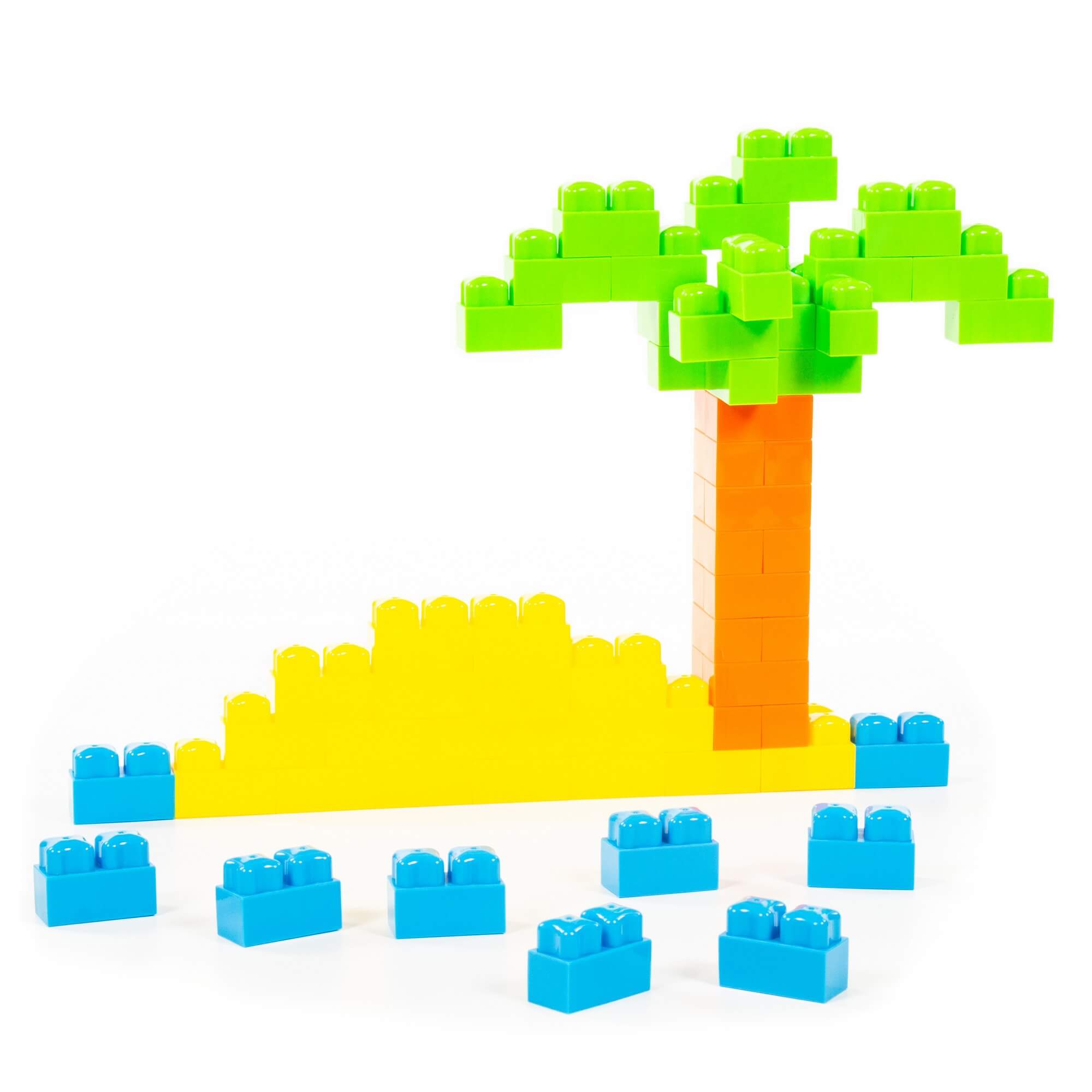 Polesie Pigmy Large Building Blocks 132 Piece in Container