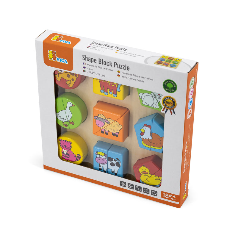 Farm Animal Puzzle Blocks Bigjigs Wooden Block Puzzle Farm Animals