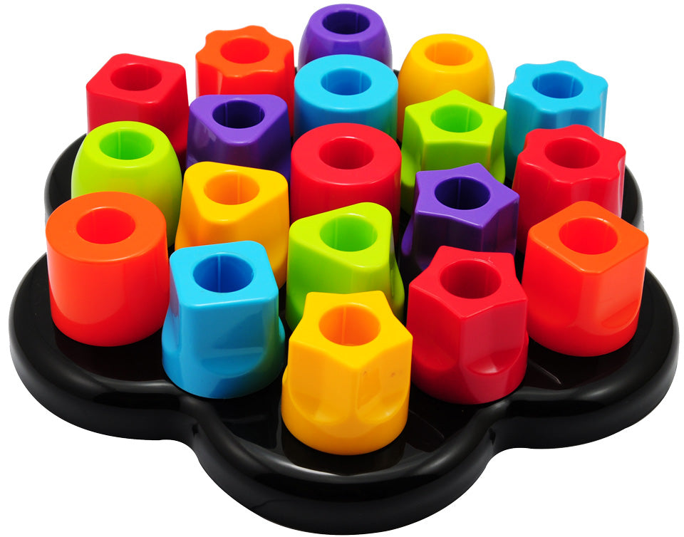 Giant Peg Board With Black Base 20-Piece Set