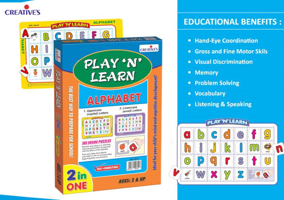 Creatives - Play And Learn - Alphabet (Self-Correcting Puzzles)