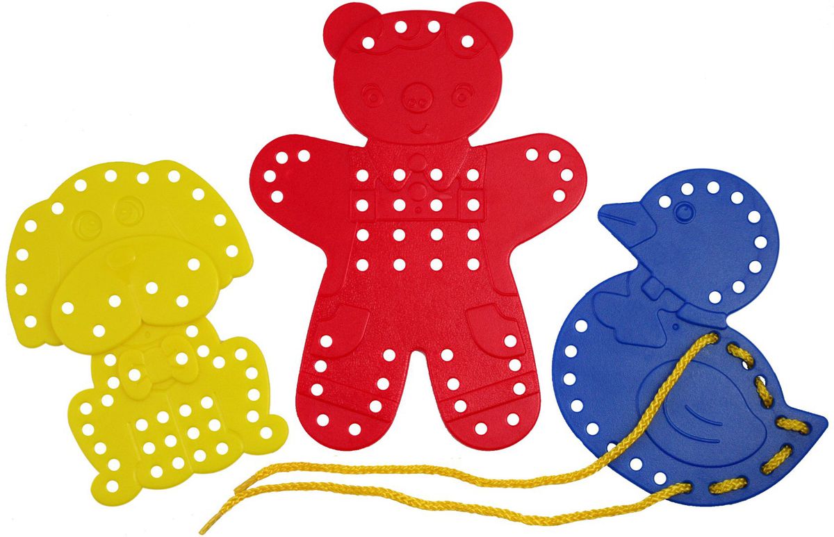 Lacing Animal Boards and Laces (9 Animals & 27 Laces)