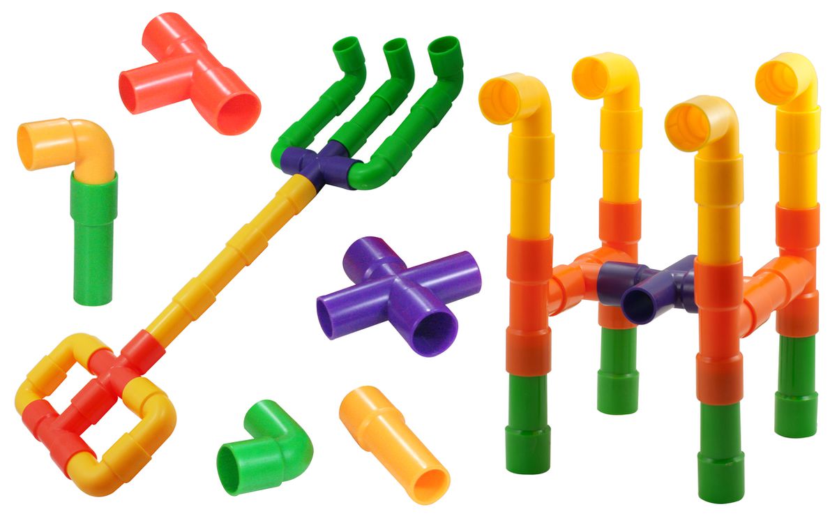 Pipe Tubes Building and Construction Set - 40 Piece