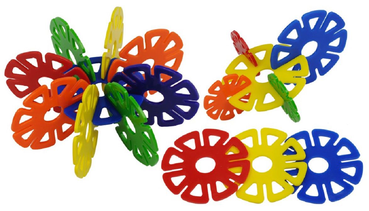 Dizzy Disks Linking Connectors Mixed Sizes 160 Pieces
