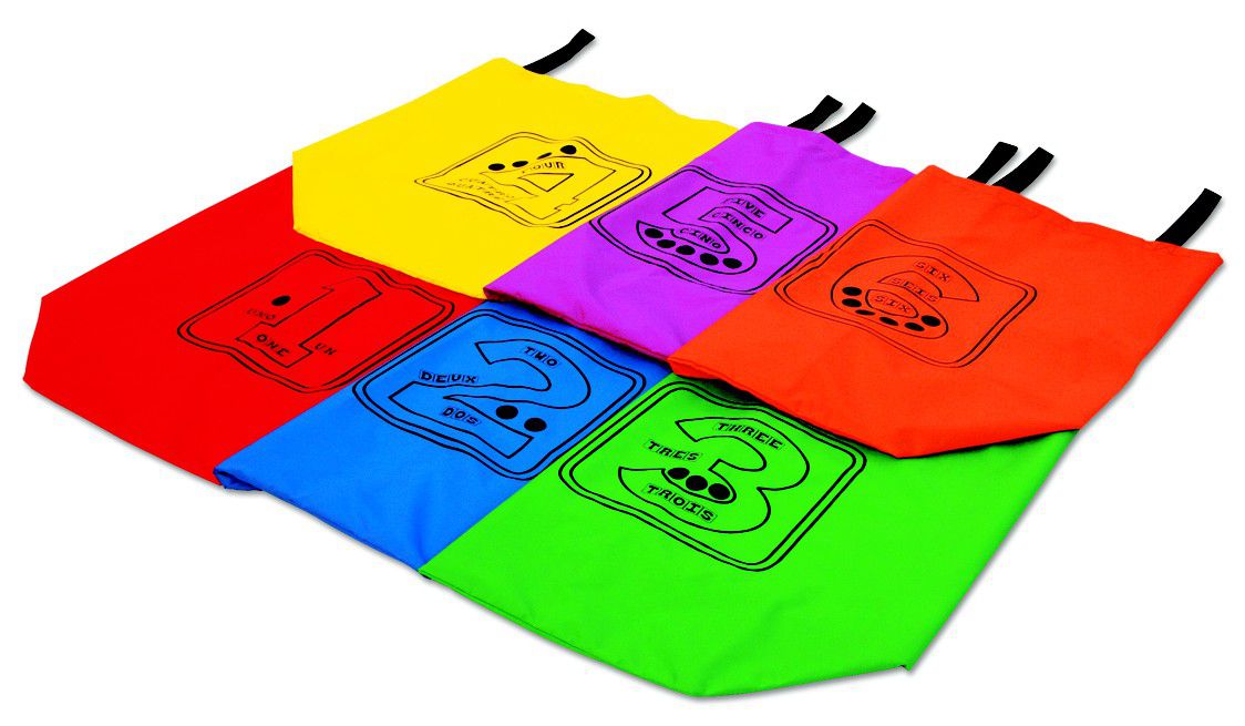 Numbered Hopping Sacks 1-6 (6 Piece)