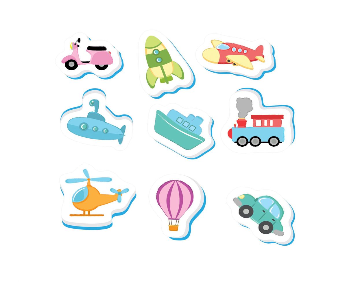 SUNTA Transport Foam Bath Toys