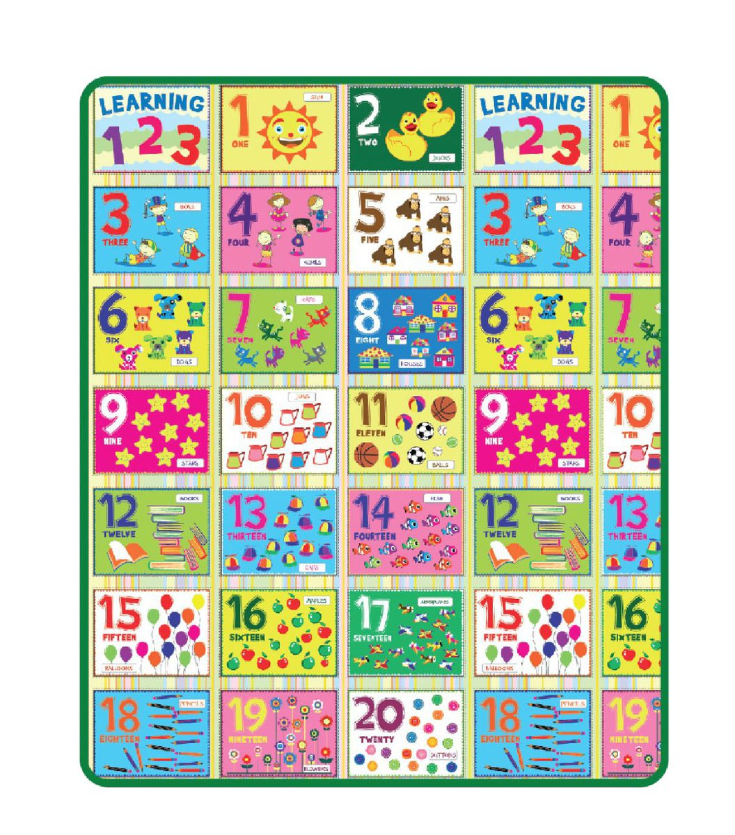 SUNTA Numbers Playmat - 1000 x 1200 x 3mm