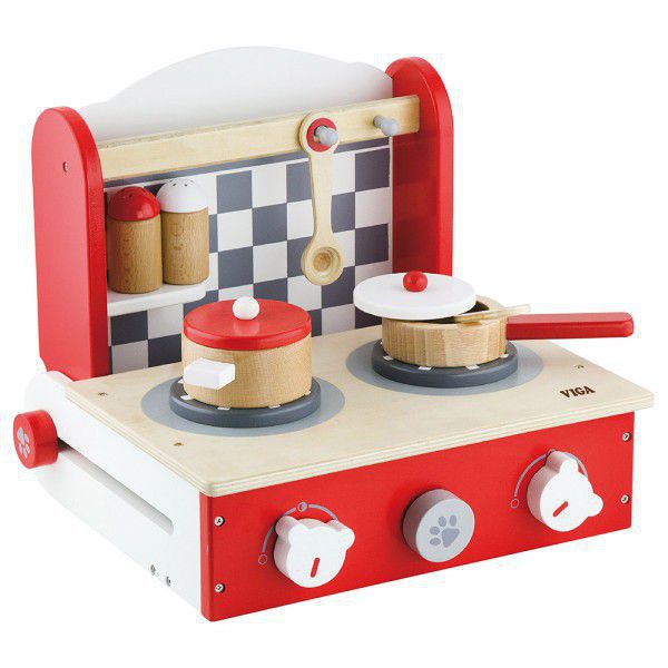 Viga Wooden Toy Kichen Foldable Cooker- With ASMR (Sounds)